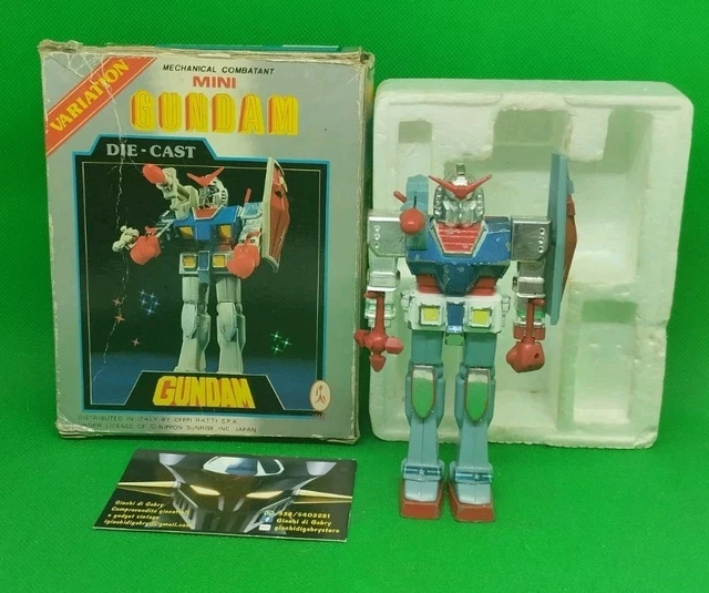 ROBOT VINTAGE MINI GUNDAM, CLOVER Ceppi Ratti 1980 Die-Cast made in ...