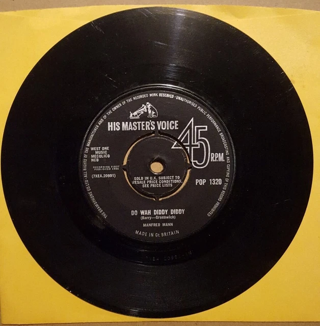 MANFRED MANN - Do Wah Diddy Diddy. Simple 7". (1964) EUR 1,78 - PicClick FR