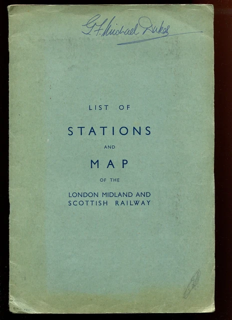 LMS LIST OF Stations & Map In 4 Sections Complete 1939 VGC EUR 17,42 ...