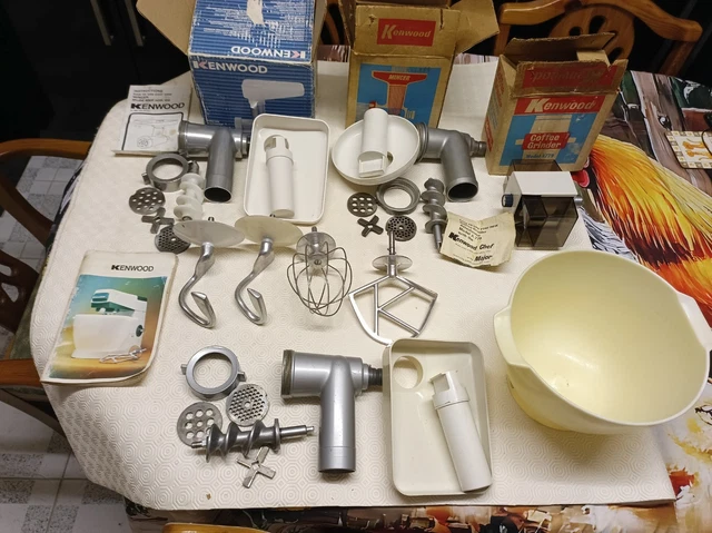 JOB LOT KENWOOD chef mixer attachments Mincers Grinder K Paddle Balloon ...