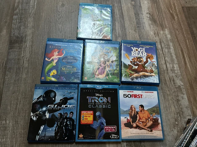 BLU-RAY LOT OF 7~Disney Kids Animation Family Movies Little Mermaid ...