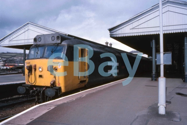 35MM RAILWAY SLIDE of Class 50 50004 @ Exeter St Davids Copyright to ...
