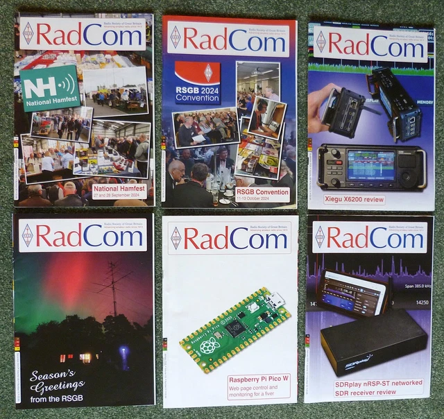 RSGB RADCOM MAGAZINE September 2024 to February 2025 Inclusive Ham ...