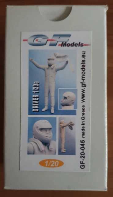 FAHRER FIGUR TRIUMPHIEREND m. Flagge 1:20 GF Models 20-018 + Felipe ...