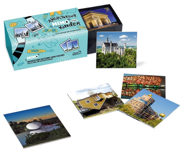 ARCHITEKTUR FÜR KINDER. Memo I Architecture for kids. Matching game ...