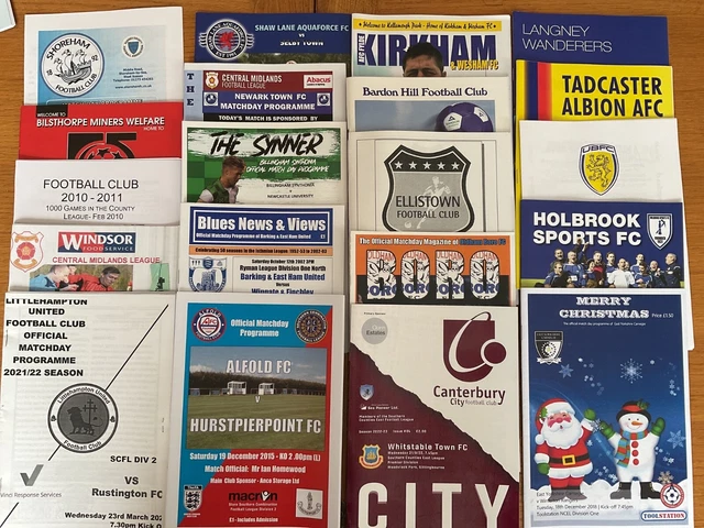 20 NON LEAGUE Football Programmes involving Defunct Clubs (9) £10.00 ...