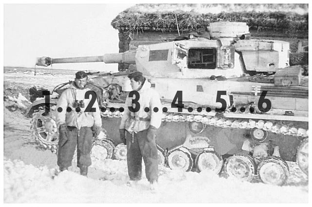 2WK. FOTO PANZERKAMPFWAGEN IV lang Panzer 4 in weißer Winter-Tarnung ...