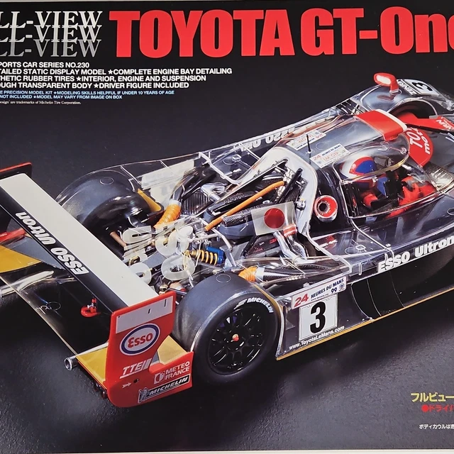 TAMIYA 1:24 TOYOTA GT-One TS020 Kunststoff Bausatz unmontiert Decals NO ...