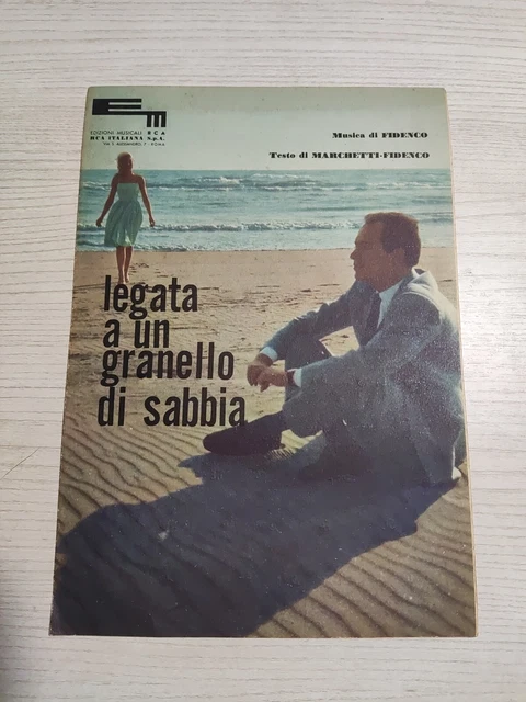 SPARTITO MUSICALE &LEGATA A UN GRANELLO DI SABBIA" di Nico Fidenco EUR 8,00 - PicClick IT