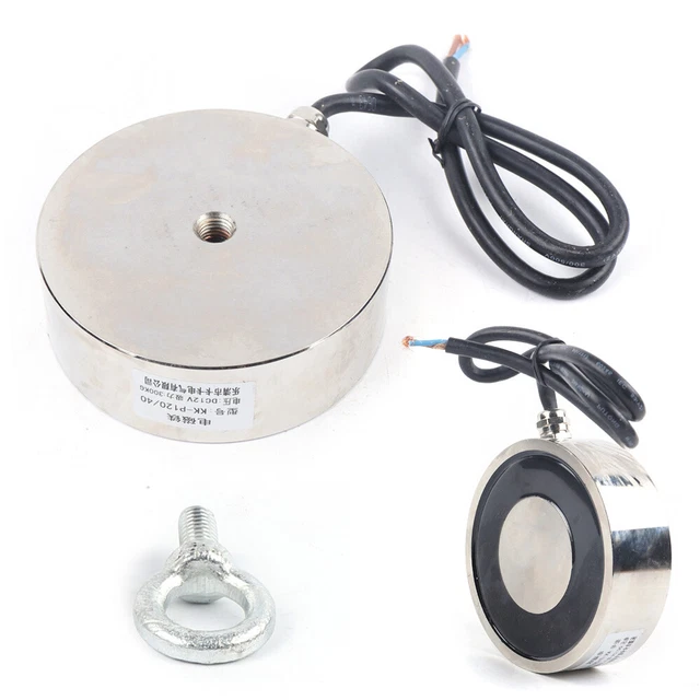 12V DC ELECTRIC Lifting Magnet Electromagnet Solenoid Lift Holding ...