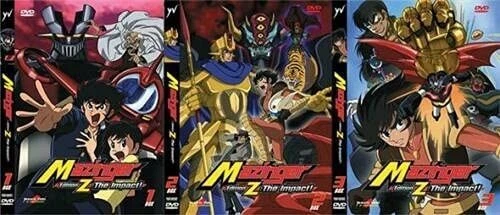 6 DVD MAZINGA Z MAZINGER - EDITION Z THE IMPACT serie completa 3 box ...