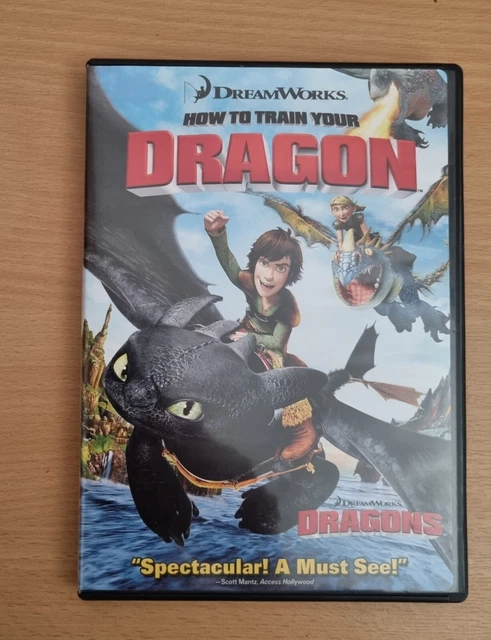 HOW TO TRAIN Your Dragon Dvd 2010 animation Dreamworks family movie ...