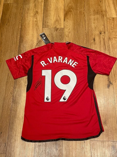 RAPHAEL VARANE HAND Signed Manchester United 23/24 Home shirt £79.99 ...
