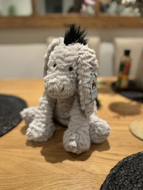JELLYCAT FUDDLEWUDDLE DONKEY - Medium Light Grey Original Fuddlewuddle ...
