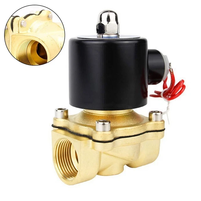 BRASS 3/4 SOLENOID Valve AC 220V 10Bar Water Control NC Normally Closed £42.01 - PicClick UK