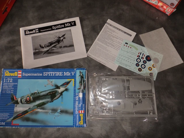 REVELL 1/72 SCALE Supermarine Spitfire Mk V Model Kit £5.00 - PicClick UK