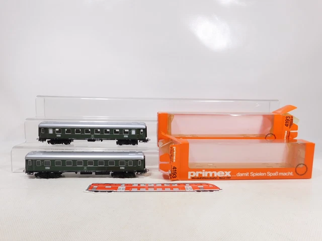 PRIMEX MÄRKLIN H0 AC 4193 Sheet Metal D-Train 2x 2. Class Büe DB Mint ...