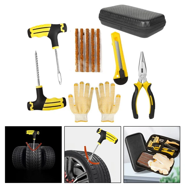 KIT DE RÉPARATION de pneus pratique 7 pièces outils efficaces pour ...