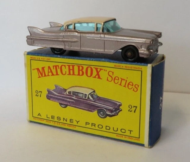 1960S MATCHBOX REGULAR Wheels #27 Cadillac Special in Original Box ...