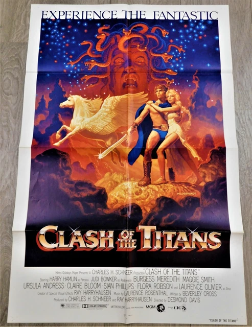 LE CHOC DES Titans Affiche US ORIGINALE 68x104cm 27"41" 1981 EUR 125,00 ...