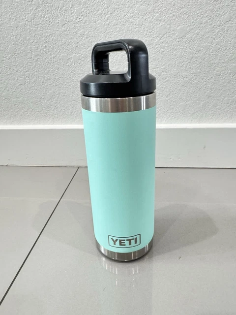 YETI RAMBLER 18OZ Water Bottle W/ Chug Cap Mint Green Turquoise £26.11 ...