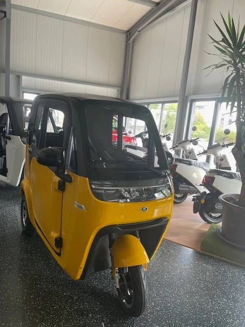 BLEILE BIKES KYRA-3, Kabinenroller, Elektrotrike, 25 km/h, Gelb, E ...