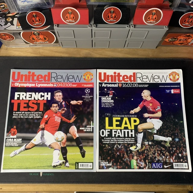MANCHESTER UNITED REVIEW Programme Bundle Of 9 - 2008/09 Season ...