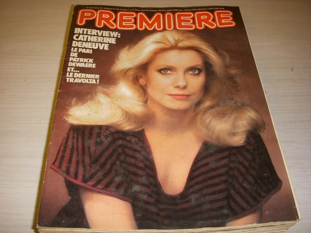 CINEMA PREMIERE 025 02.1979 C. DENEUVE Patrick DEWAERE Richard GERE Greta GARBO EUR 7,20 ...