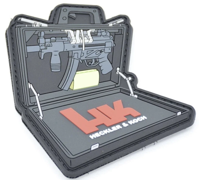 HECKLER & KOCH Hk Mp5K Briefcase Logo Patch Pvc Hook/Loop Backing Usp ...