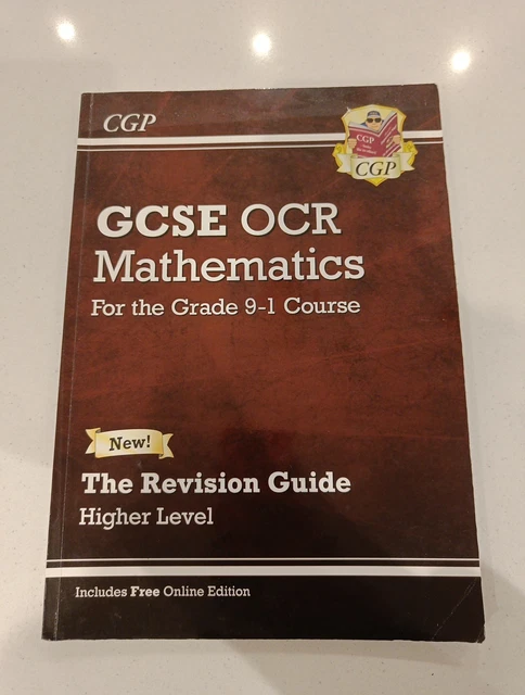 GCSE OCR MATHEMATICS For The Grade 9-1Course. The Revision Guide ...