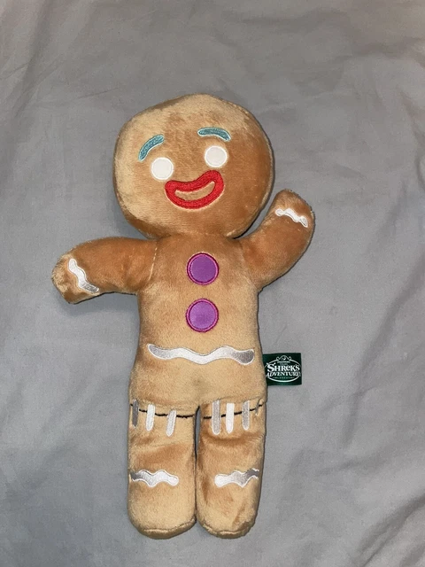 SHREK GINGY GINGERBREAD Man Soft Toy Dreamworks Tours Shrek's Adventure ...