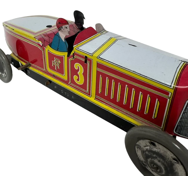 VINTAGE PAYA WIND Up Racing Tin Toy Car 915 Red Gray £54.16 - PicClick UK