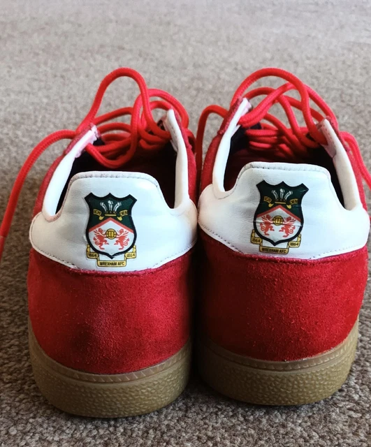 WREXHAM F C - Red - Adidas trainers size 9 £51.00 - PicClick UK