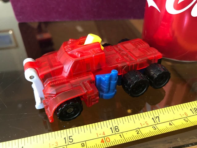 TRANSFORMERS OPTIMUS PRIME Transparent Red Blue Truck Original ...