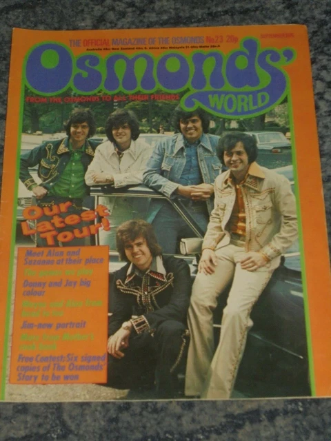 OSMONDS' WORLD MAGAZINE Issue No.13 November 1974 The Osmonds Donny ...