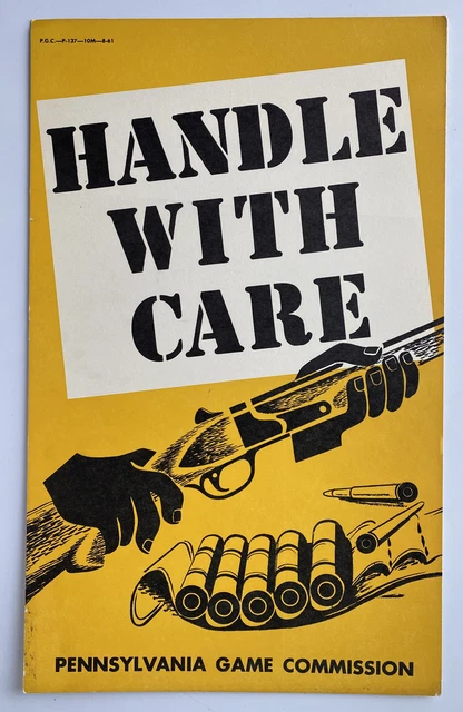 PENNSYLVANIA PA GAME Commission 1961 “HWC” Poster Original PGC Patch ...