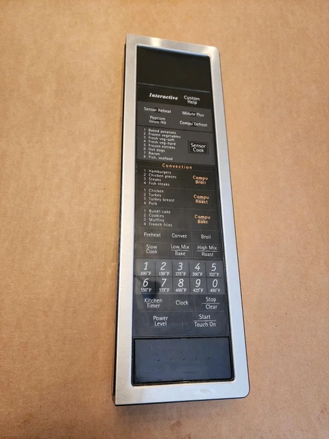 SHARP MICROWAVE CONTROAL Panel and Controal Board Assembly Model R-90CS ...