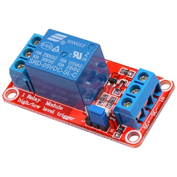 1-CHANNEL RELAY MODULE 5V 10A optocoppler relay for e.g. Arduino ...