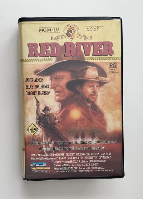 RED RIVER [VHS] CEL MGM UA Big Box Ex-Rental Video Tape Clamshell 1988 ...