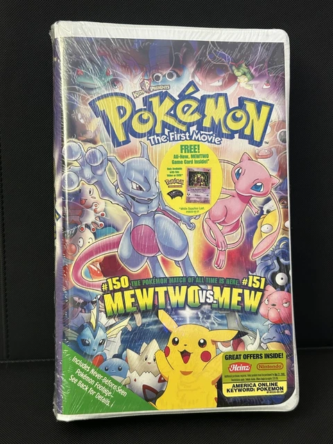 POKÉMON THE FIRST Movie: Mewtwo Strikes Back VHS 2000 Clamshell SEALED ...