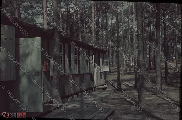 ++ ORIGINAL FARBDIA Agfacolor Front Soldaten Ostfront Bunker bau ...