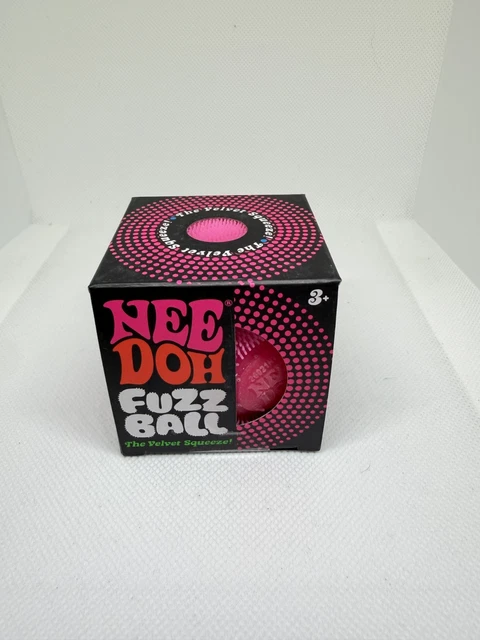 NEEDOH FUZZ BALL Squishy Nee Doh Fuzzball The Velvet Squeeze (Pink) £18 ...