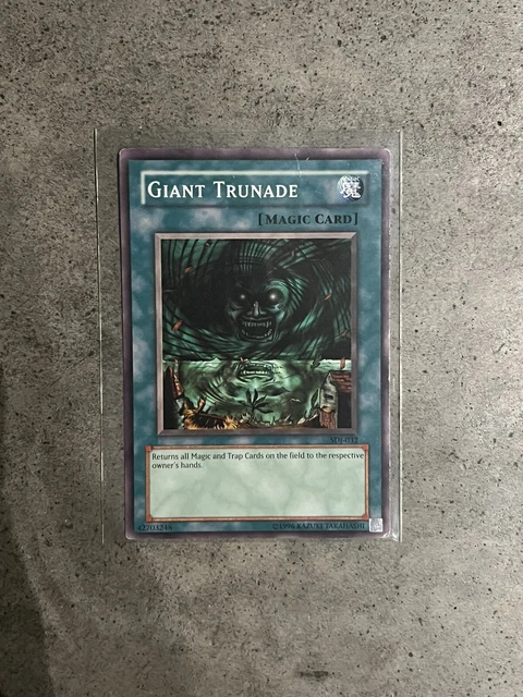 CARTE CARD YU-GI-OH Konami 1996 Edition Giant Trunade SDJ-032 Très Bon ...