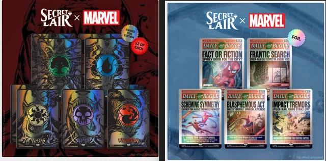 MTG SECRET LAIR x MARVEL'S SPIDER-MAN: Land SYMBIOTE RAISED FOIL ...