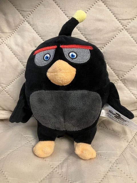 THE ANGRY BIRDS 2 Movie Black Bomb Soft Toy 7” Plush 2019 Cuddly ...