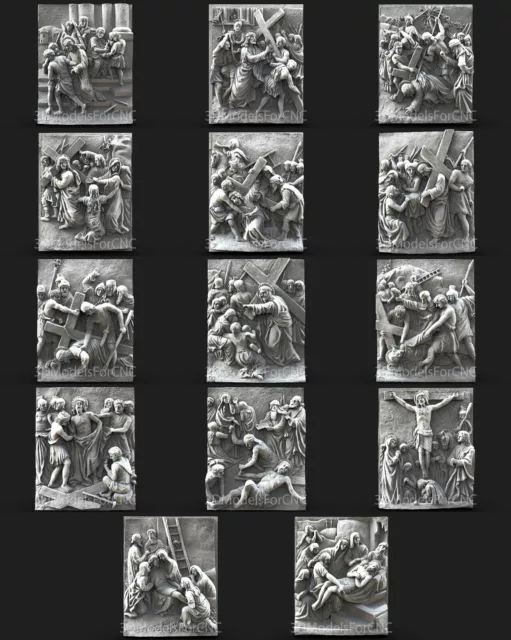 3d Model Stl File For Cnc Router Laser And 3d Printer The Last Supper 2