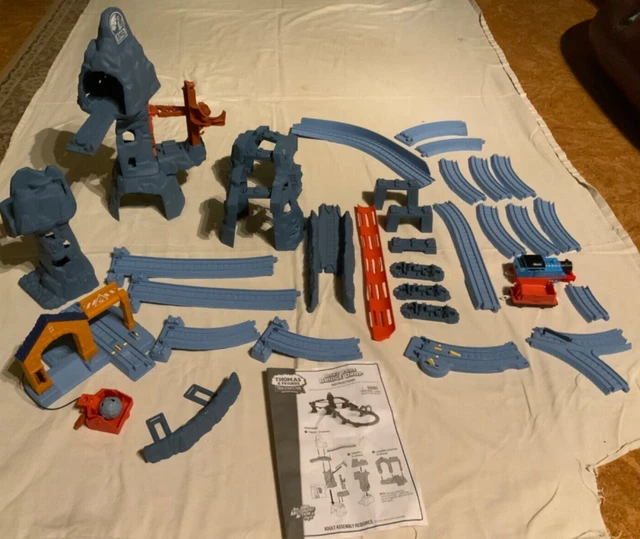 THOMAS & FRIENDS Trackmaster Motorized Railway Risky Rails Bridge Drop ...