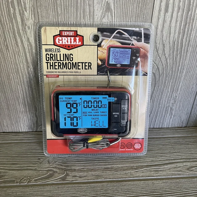 EXPERT GRILL WIRELESS Digital BBQ Grilling Thermometer NEW $16.07 ...