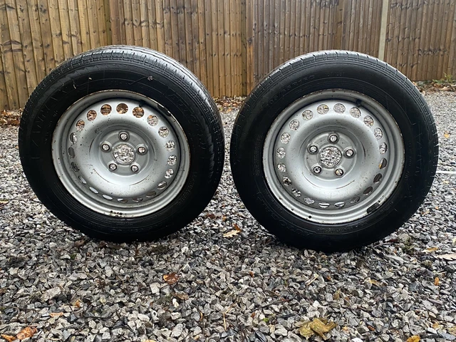VW TRANSPORTER T6 T5 STEEL WHEELS SET Of Two X2 2x & 205/65/16 TYRES ...