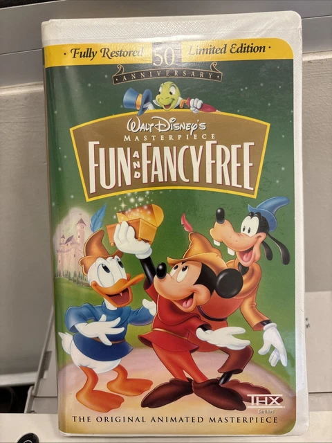 FUN AND FANCY Free: 55th Anniversary Walt Disney's Masterpiece (VHS ...